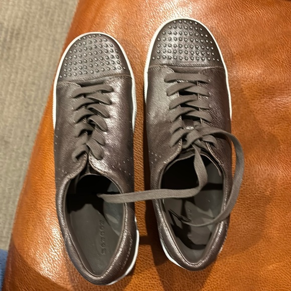 mercer edit | Shoes | New Bronze Super Cute With Silver Studs Tennis ...
